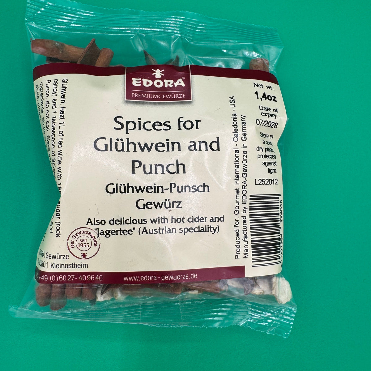 Edora Gluhwein Spices 1.4oz – Bavaria Sausage