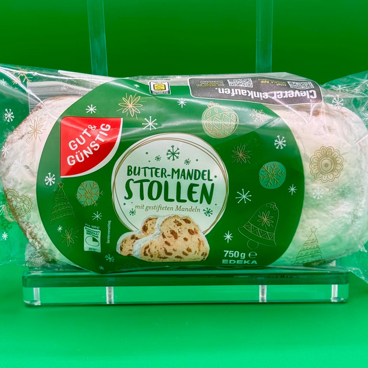 Edeka Gut & Gunstig Butter Mandel Stollen 750g – Bavaria Sausage
