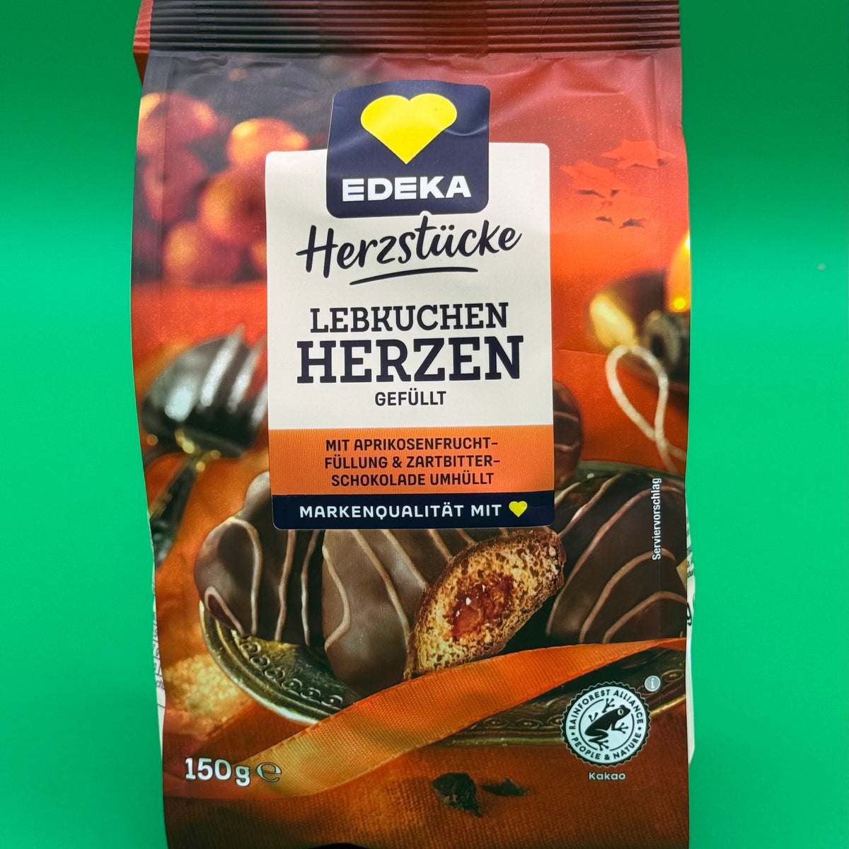 Edeka Lebkuchen Herzen Zartbitter Gefullt (Apricot) – Bavaria Sausage